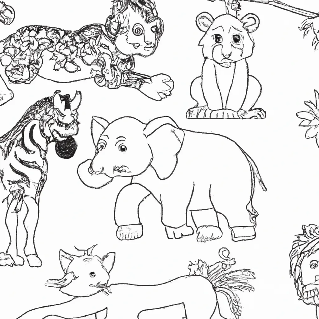 10 Incríveis Desenhos de Animais Realistas para Imprimir e Colorir