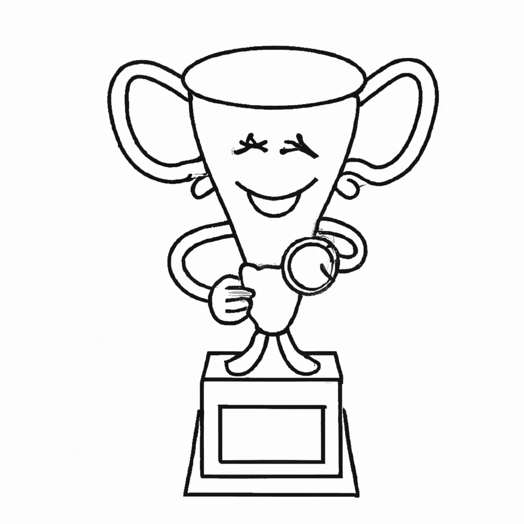 Top 10 Desenhos de Troféus para Imprimir e Colorir