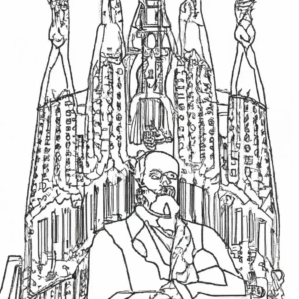 Arte de Antoni Gaudí: Desenhos para Imprimir e Colorir
