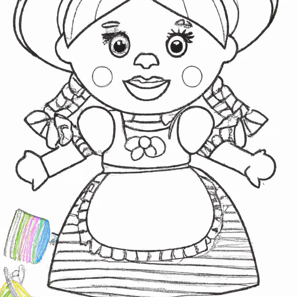 10 Lindos Desenhos de Boneca Junina para Imprimir e Colorir!