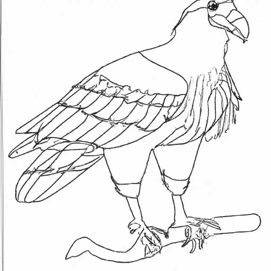 10 Incríveis Desenhos de Carcará para Imprimir e Colorir