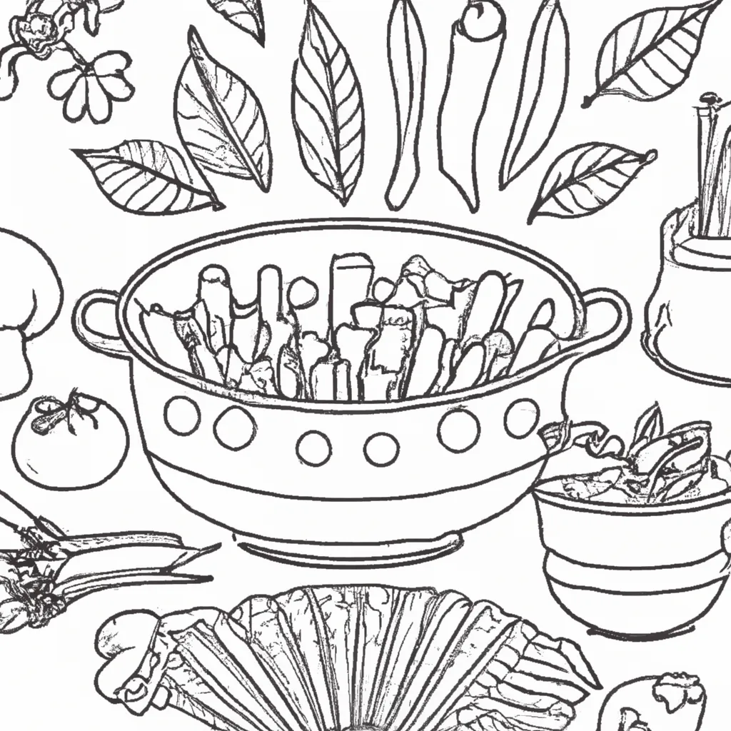 10 Deliciosos Desenhos de Culinária para Imprimir e Colorir