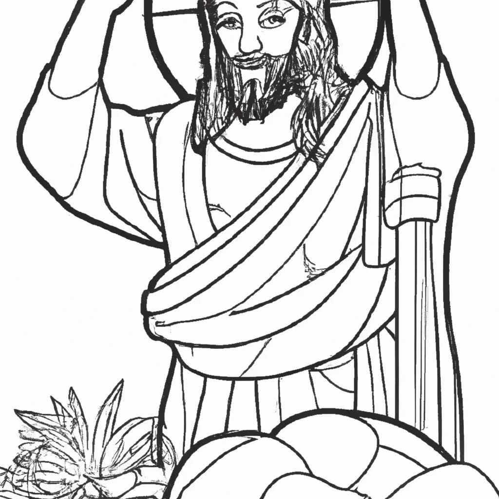 Celebre a Páscoa com 7 Desenhos de Jesus para Imprimir e Colorir!