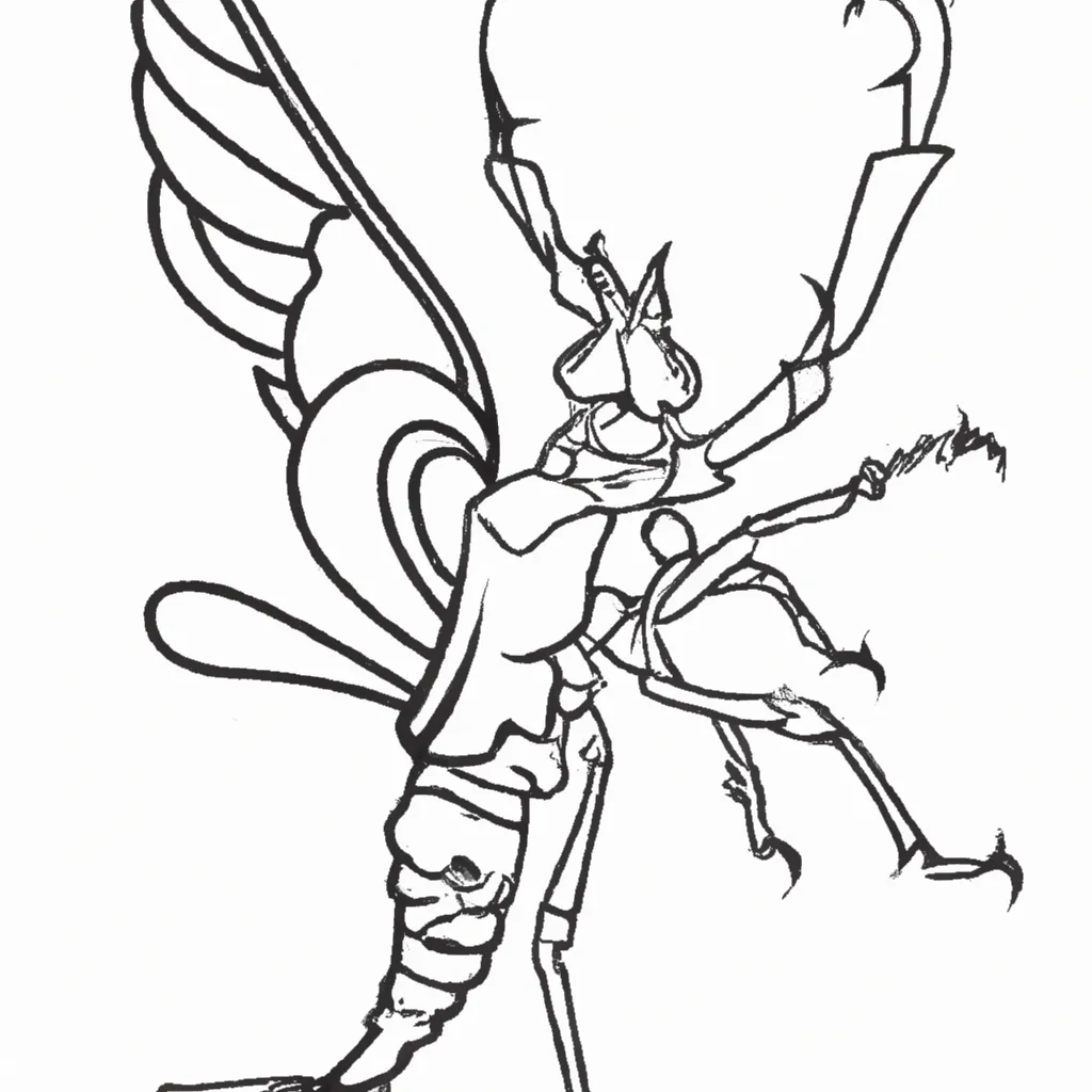 10 Incríveis Desenhos de Mantícora para Imprimir e Colorir