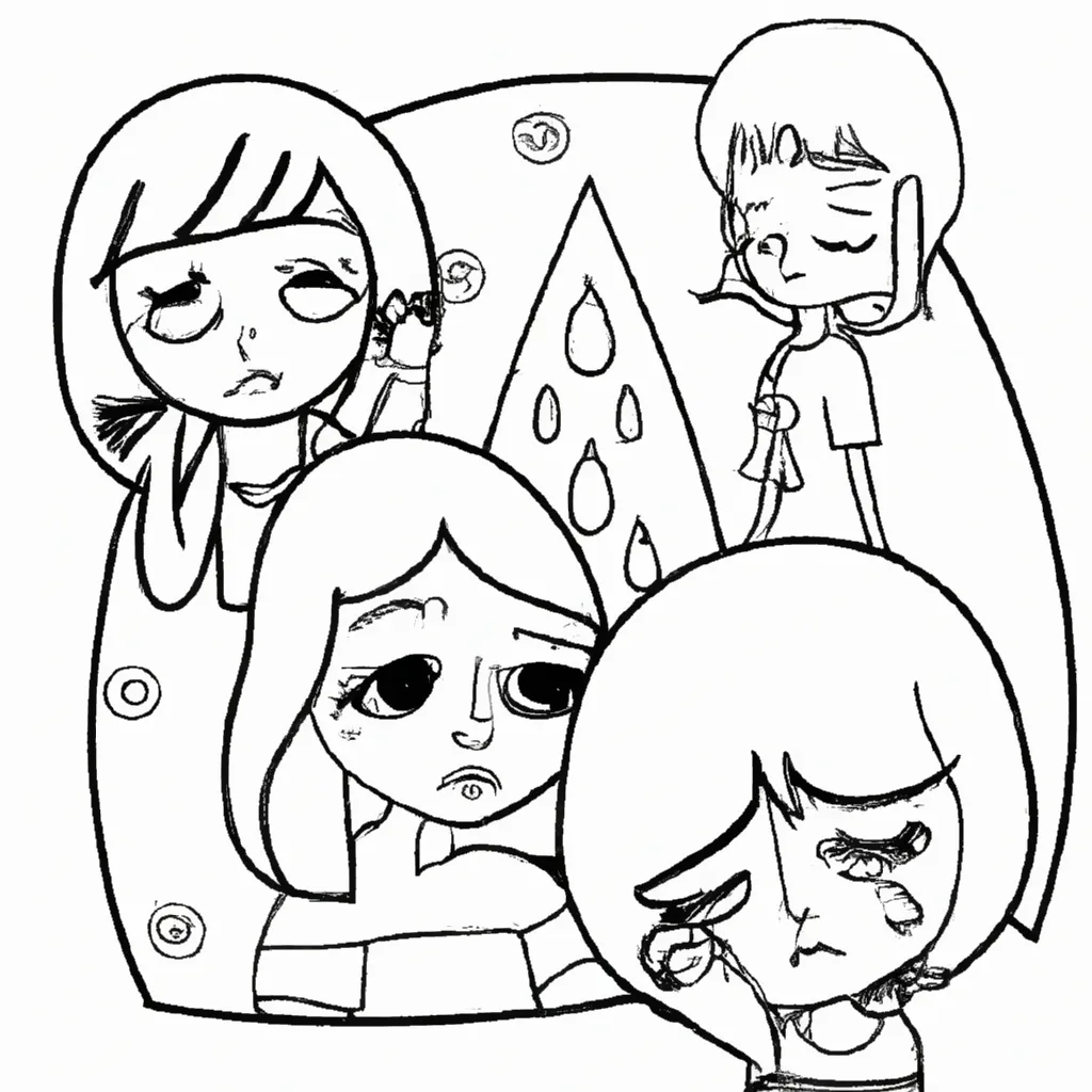 10 Desenhos Tristes e Fáceis para Colorir