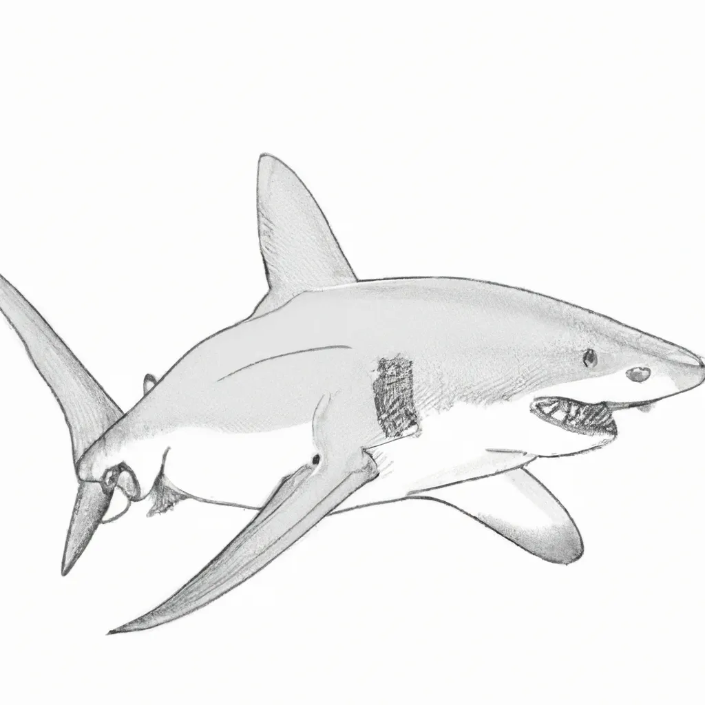 Imprima Agora 7 Desenhos de Tubarão Realista para Colorir!