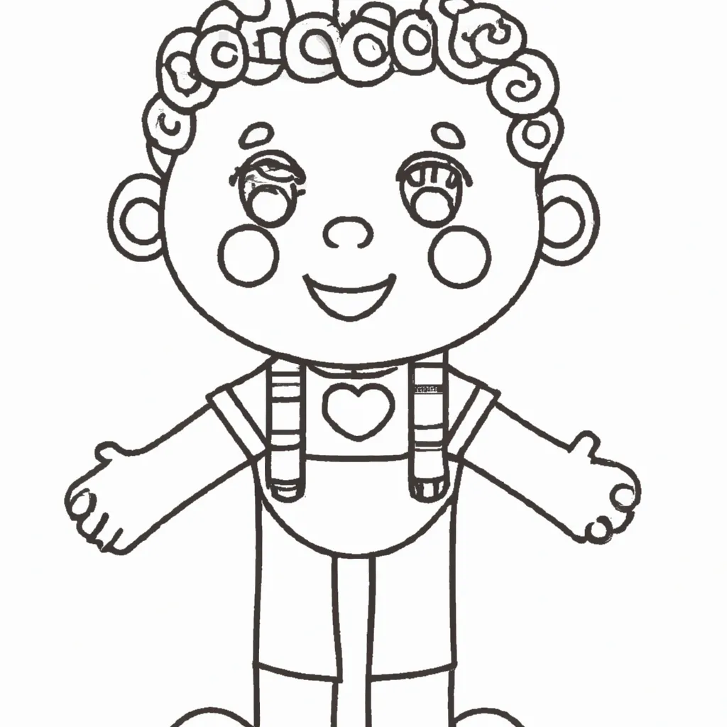 10 Desenhos de Bonecos Apaixonados para Imprimir e Colorir