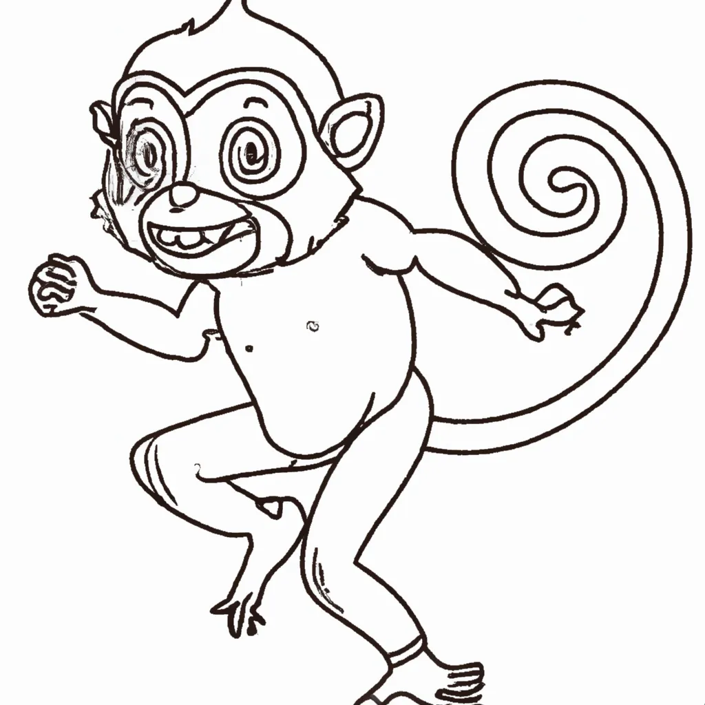 10 Desenhos de Macaco Engraçado para Imprimir e Colorir