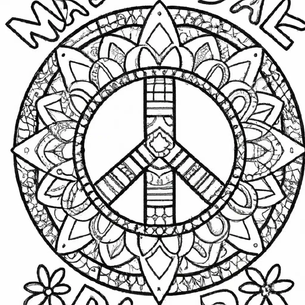 7 Lindas Mandalas da Paz para Colorir