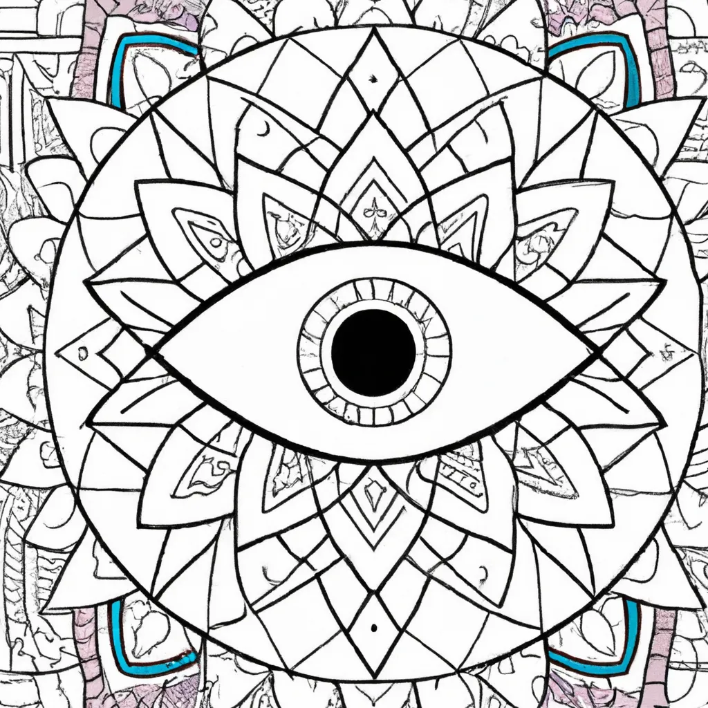 7 Mandalas de Olho Grego para Colorir e Relaxar