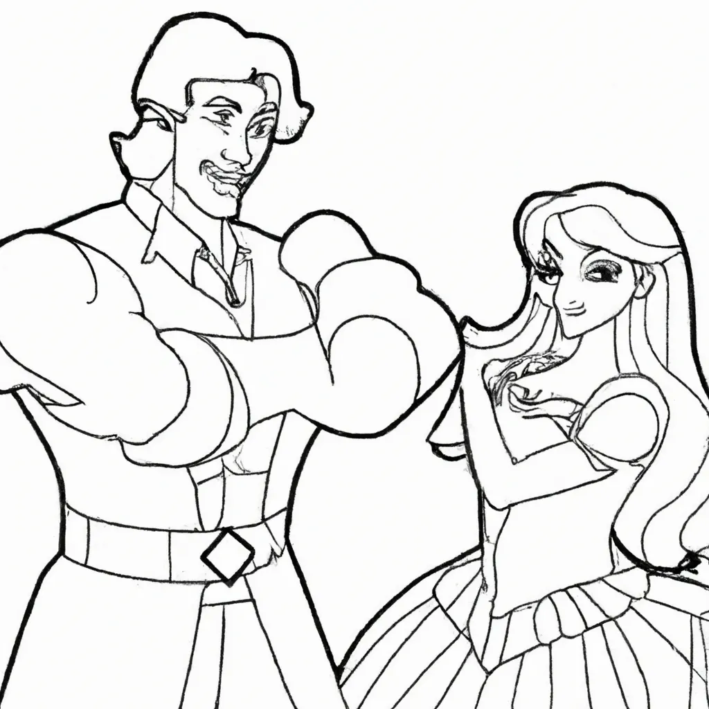 Personagens da Bela e a Fera: Desenhos para Imprimir e Colorir