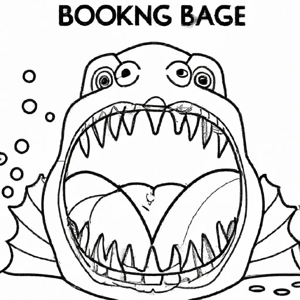 10 Desenhos de Boca de Monstro para Imprimir e Colorir!