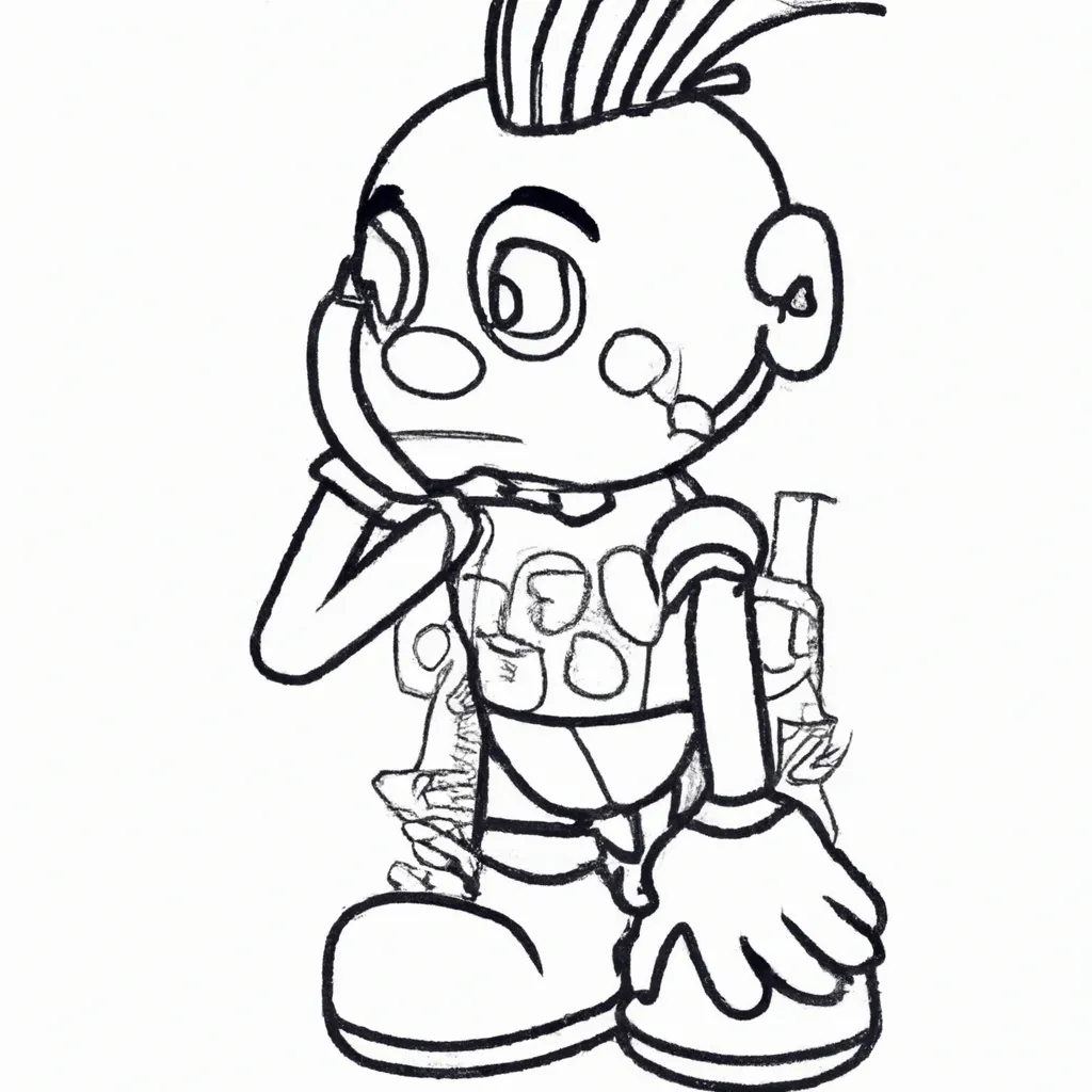 10 Desenhos de Boneco Pensando para Imprimir e Colorir