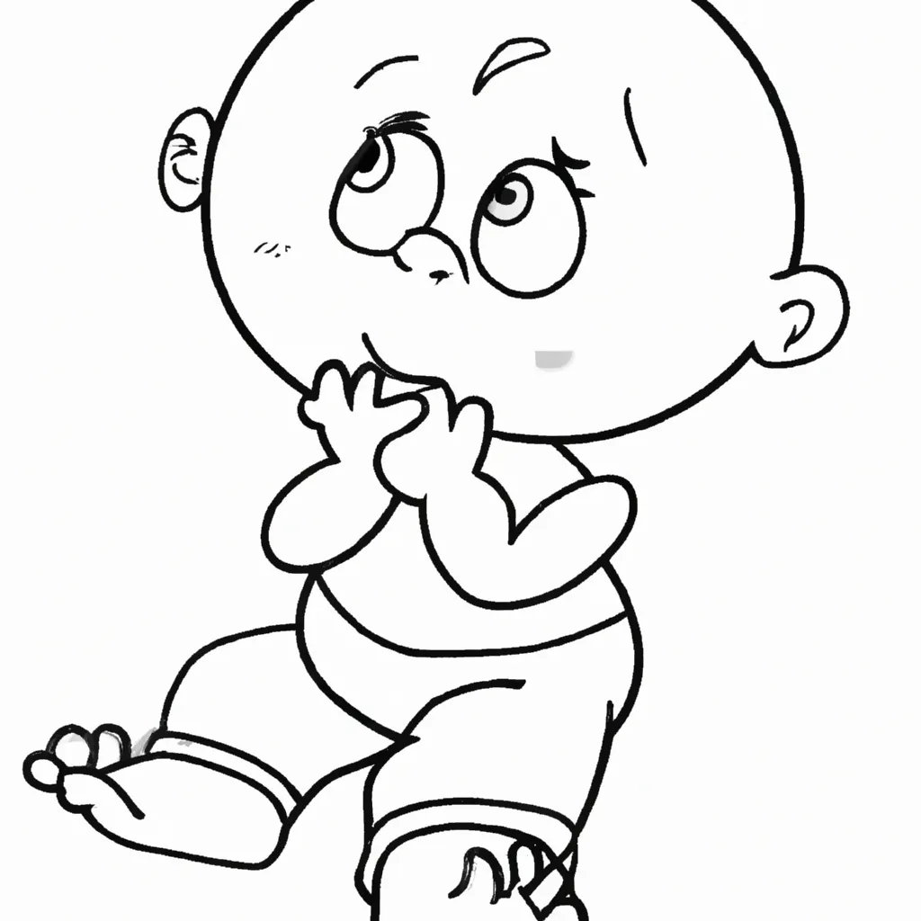 10 Desenhos de Boneco Pensando para Imprimir e Colorir