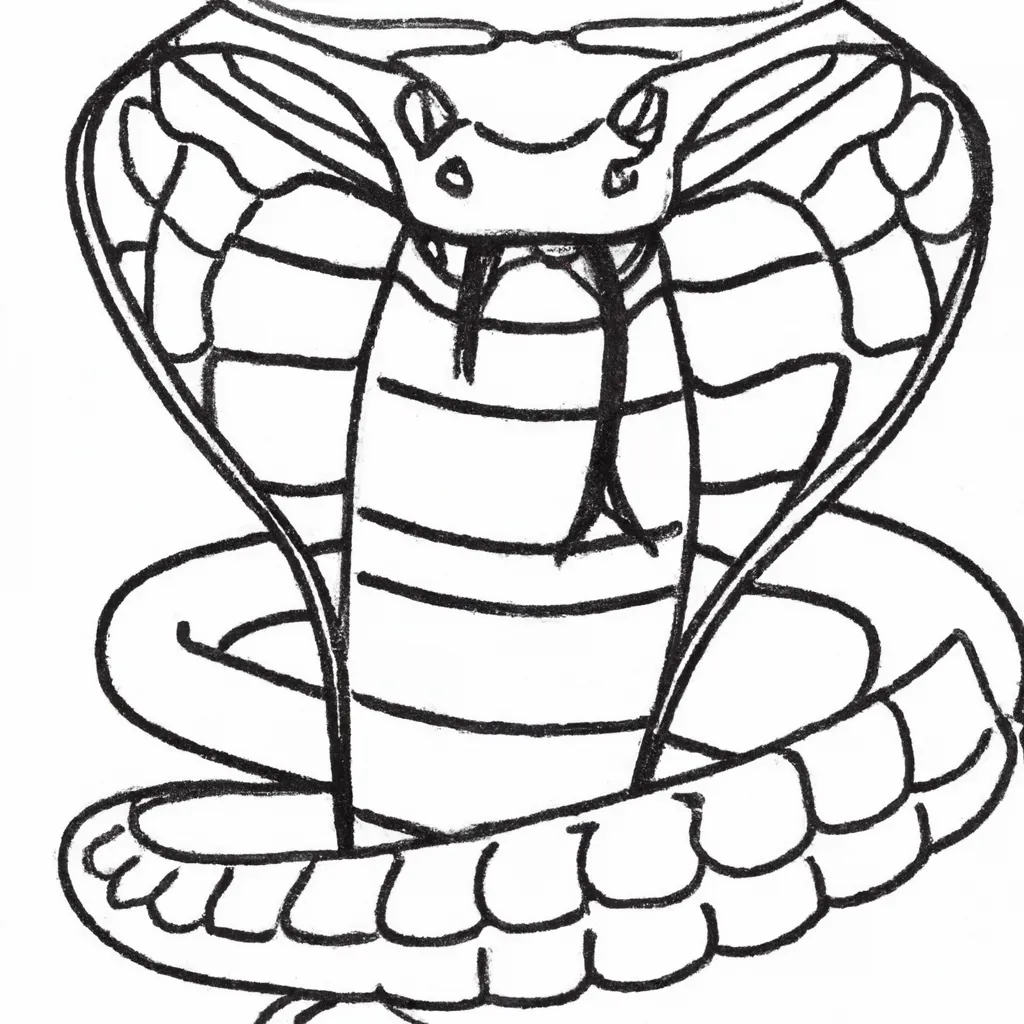 Aprenda a Colorir 10 Desenhos de Cobra Cascavel!