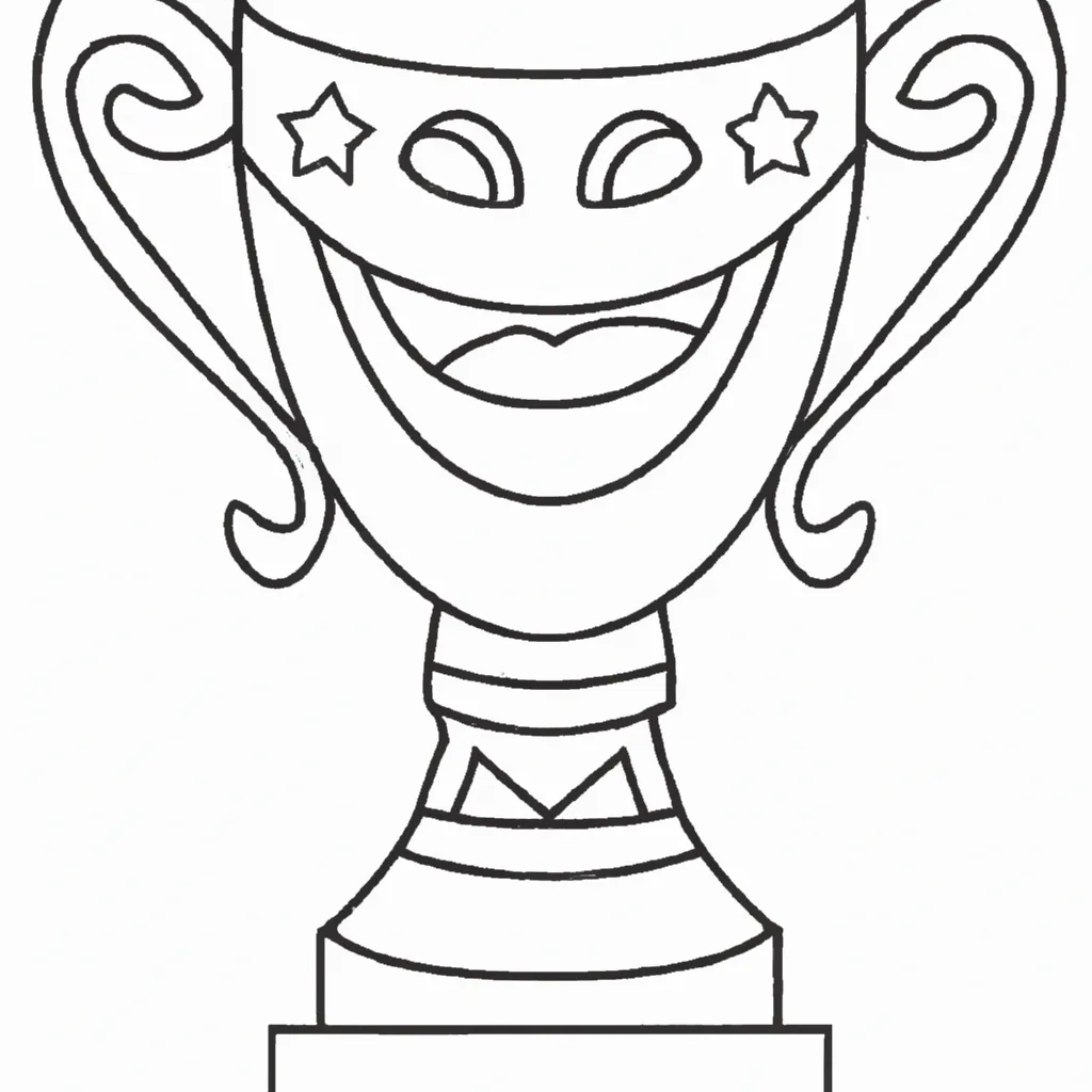 Top 10 Desenhos de Troféus para Imprimir e Colorir