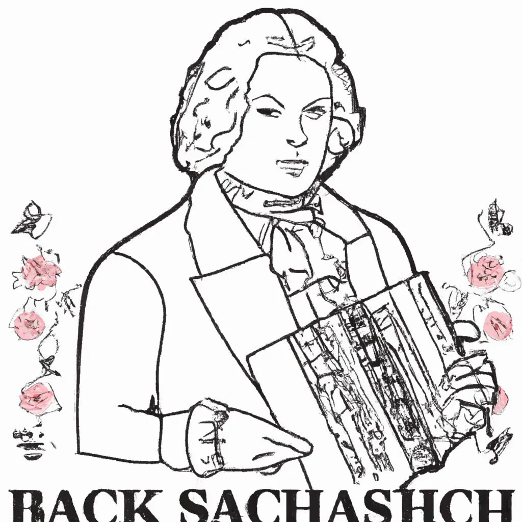 7 Belos Desenhos de Johann Sebastian Bach para Colorir
