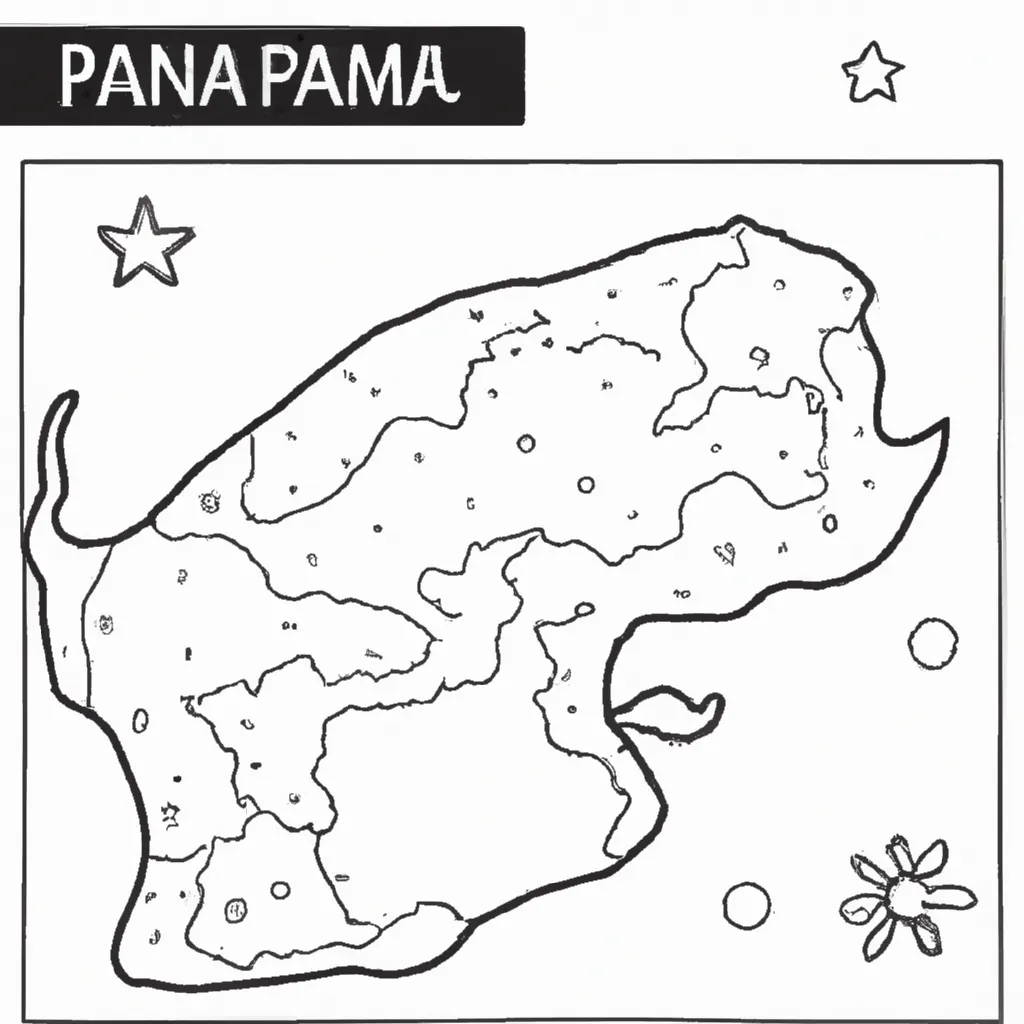 10 Desenhos para Imprimir e Colorir do Mapa Panamenho