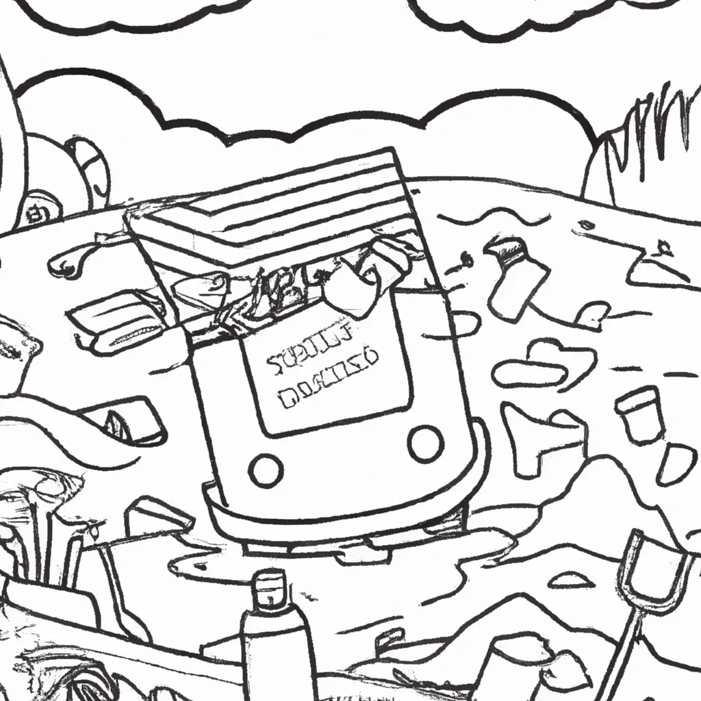 10 Desenhos do Meio Ambiente Sujo para Imprimir e Colorir