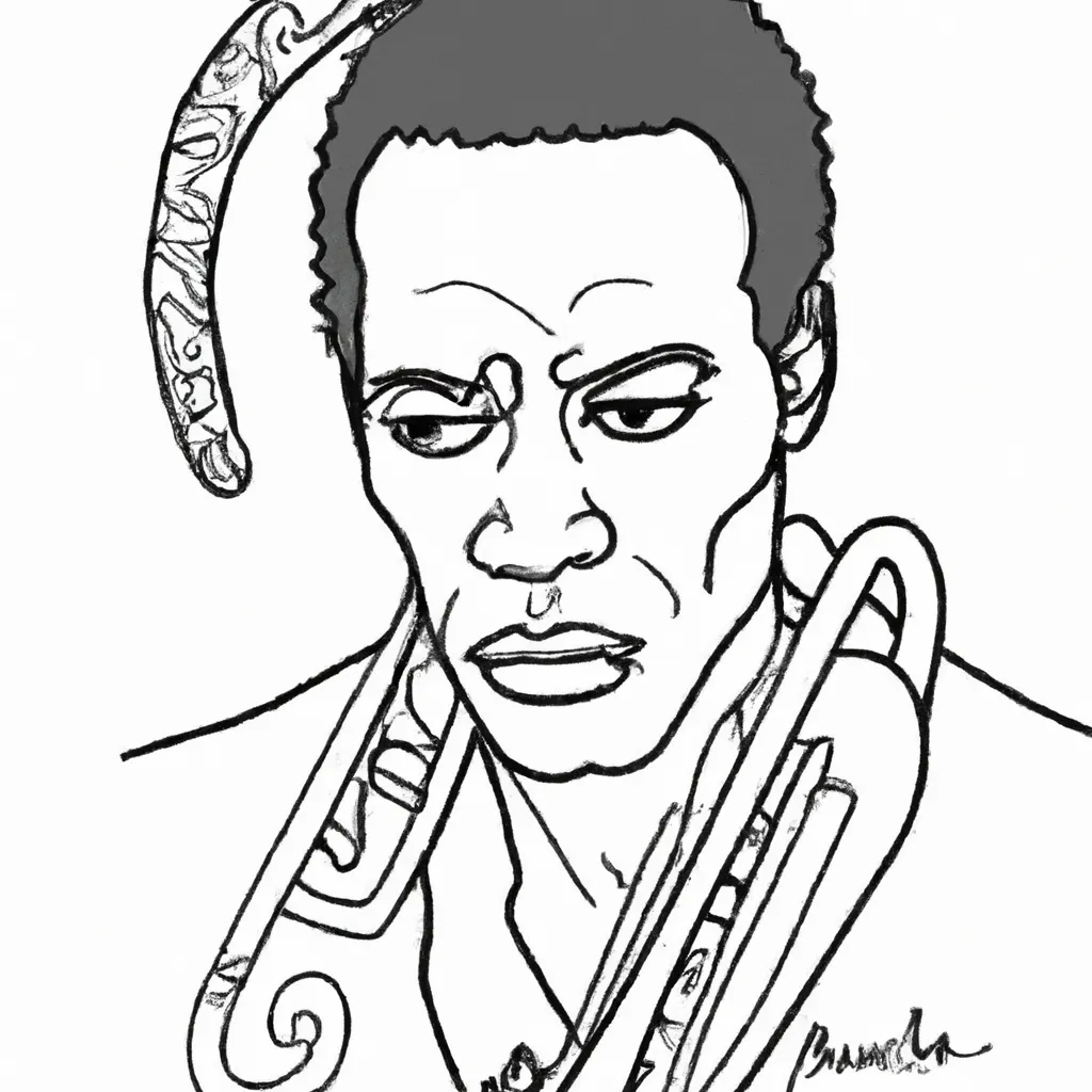 5 Incríveis Desenhos de Miles Davis para Imprimir e Colorir!