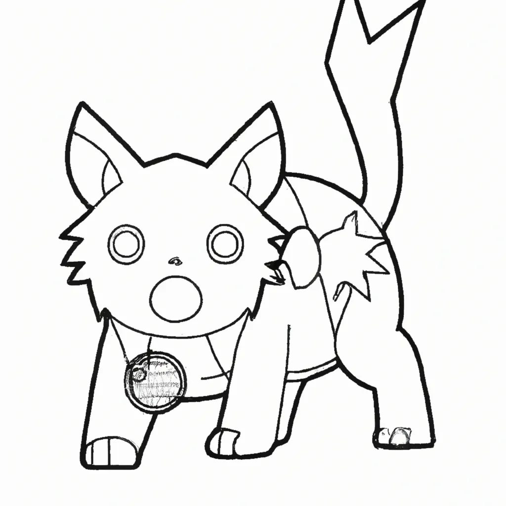 Mundo Pokémon com Desenhos de Miau para Imprimir e Colorir