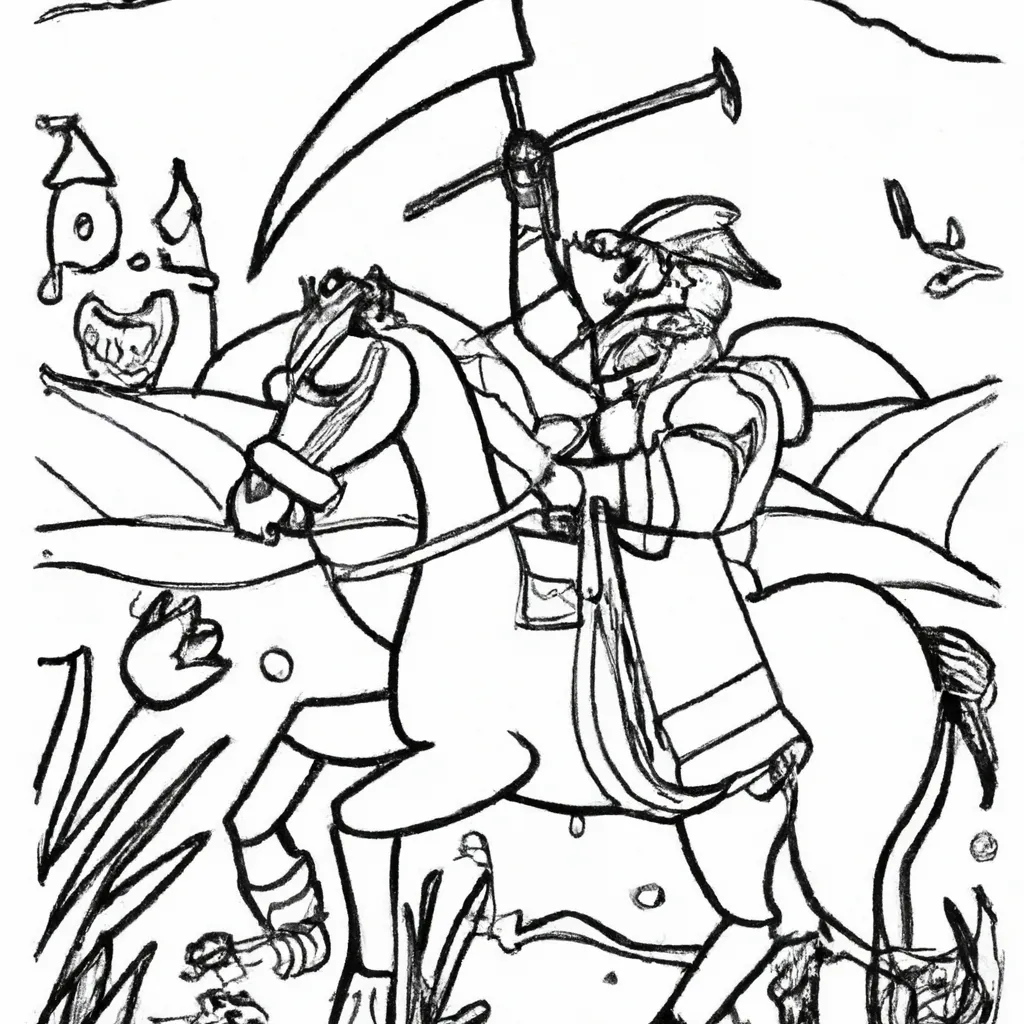 10 Incríveis Desenhos de Quixote para Imprimir e Colorir!