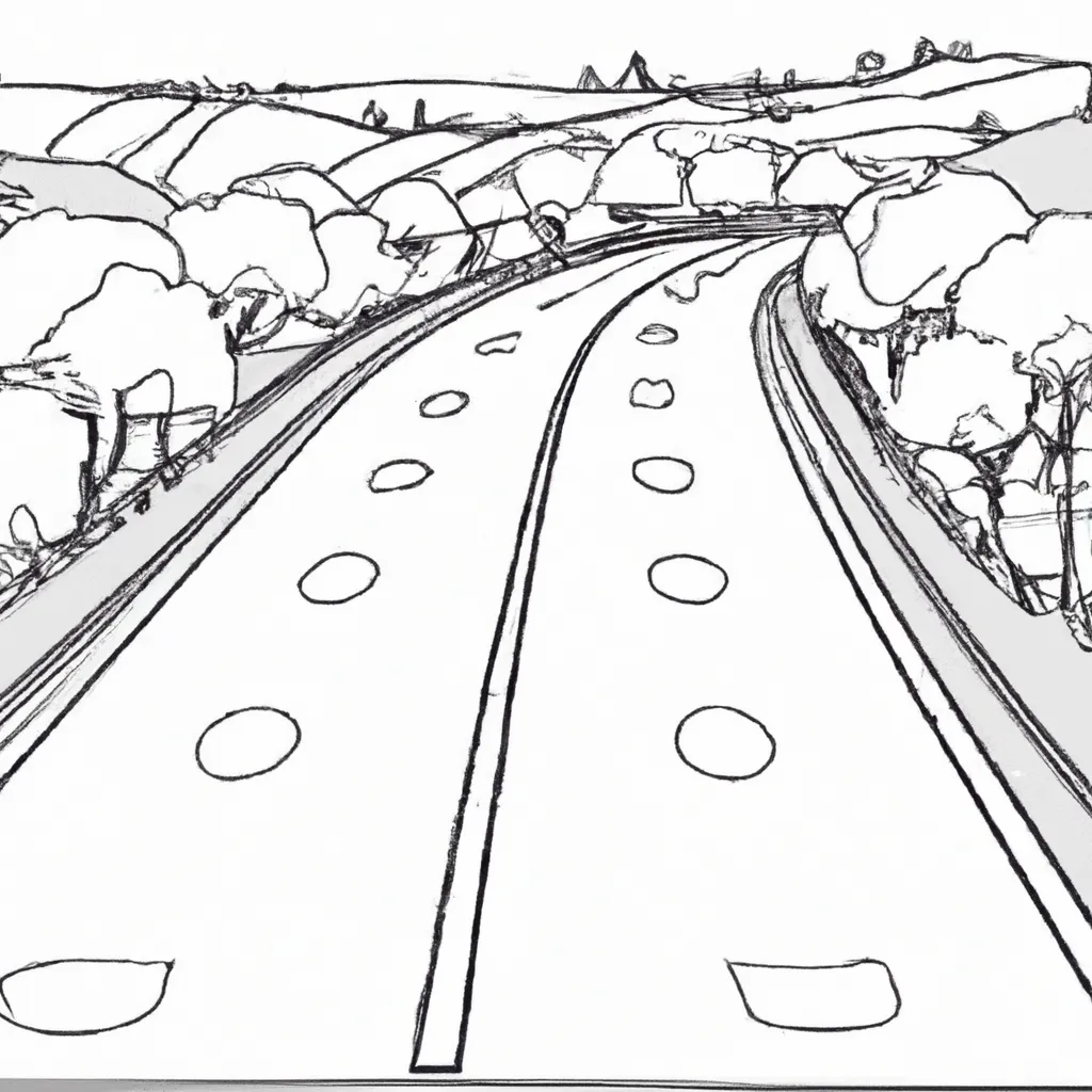 10 Desenhos de Rodovia para Imprimir e Colorir