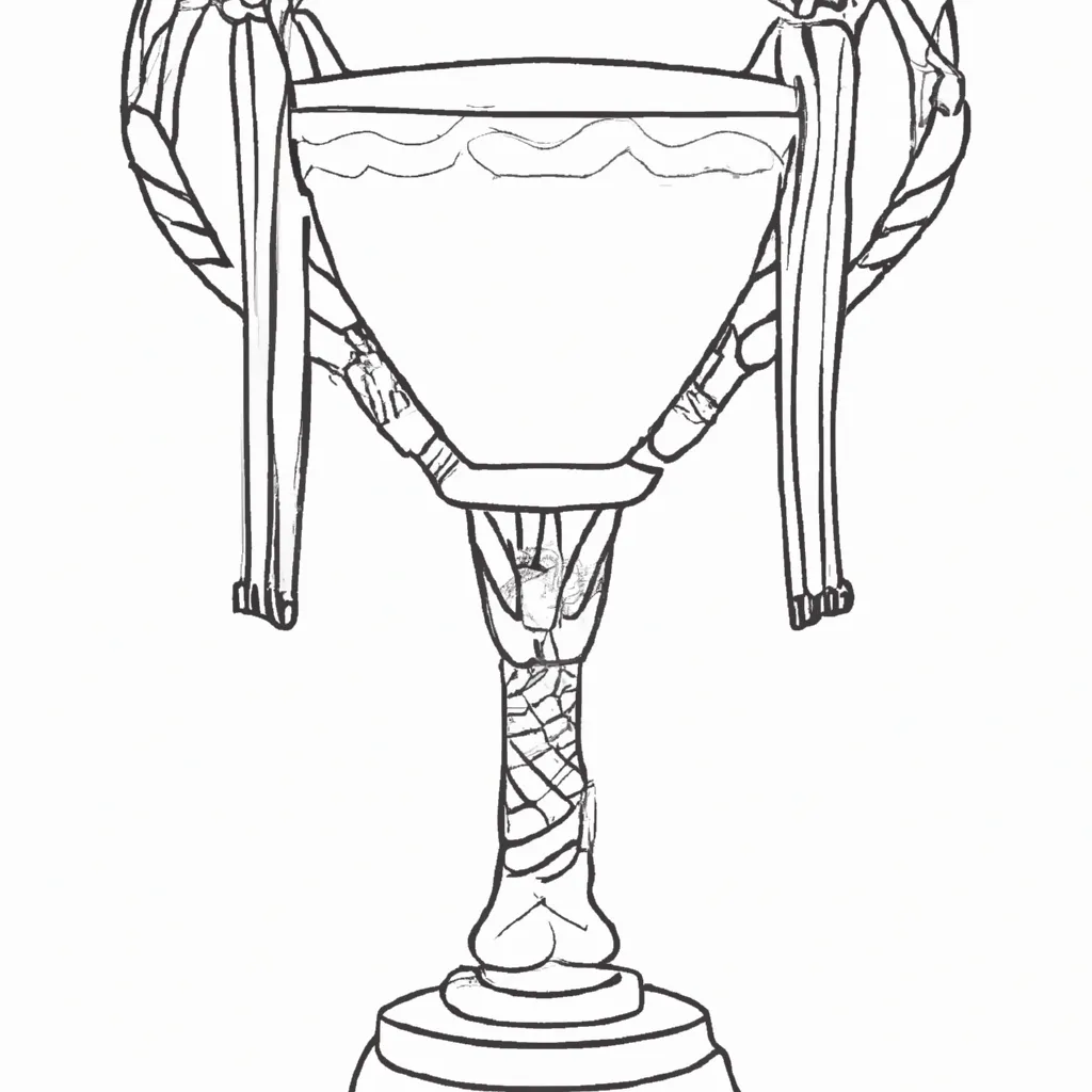 7 Desenhos de Troféus de Copa para Imprimir e Colorir