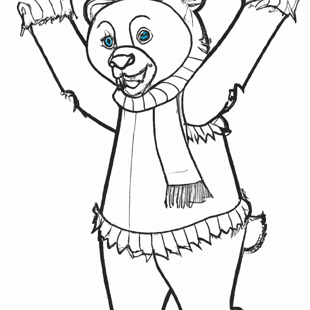 Divirta-se com 7 Desenhos de Urso Polar Feliz para Imprimir e Colorir