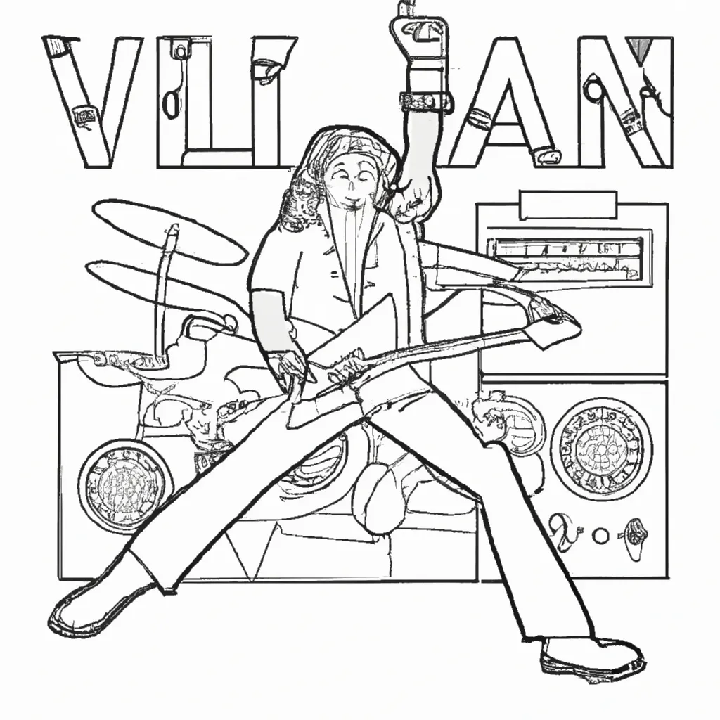 10 Desenhos do Van Halen para Imprimir e Colorir