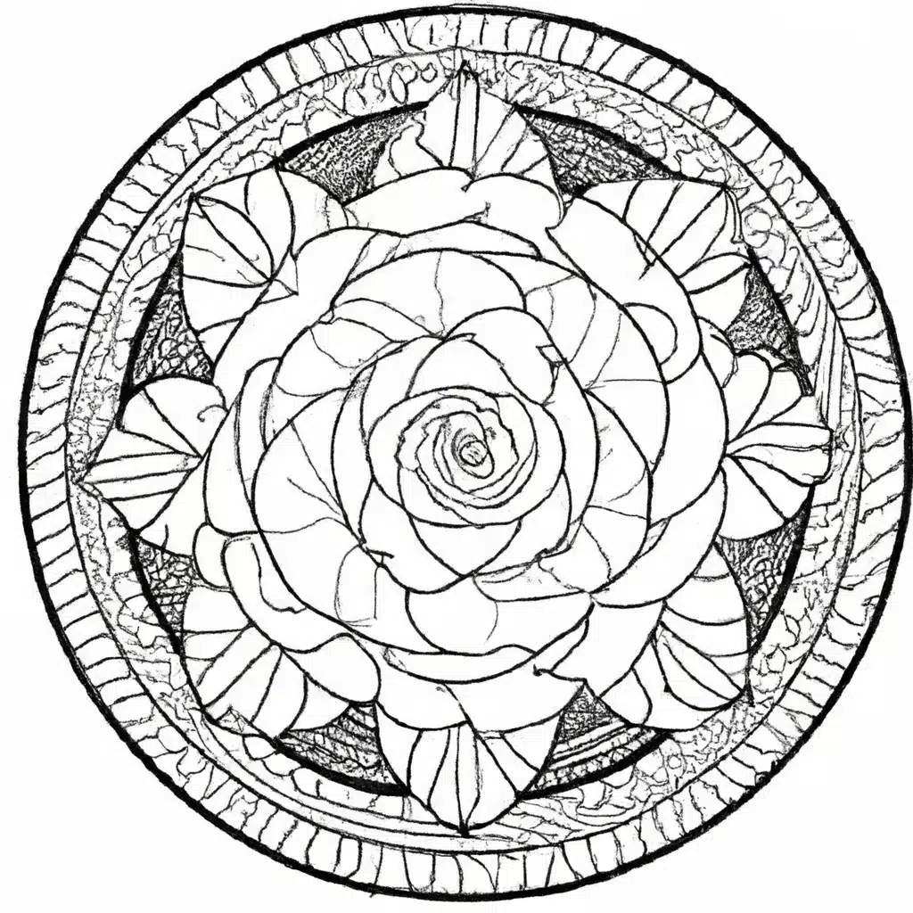 Relaxe Colorindo Lindas Mandalas de Rosas