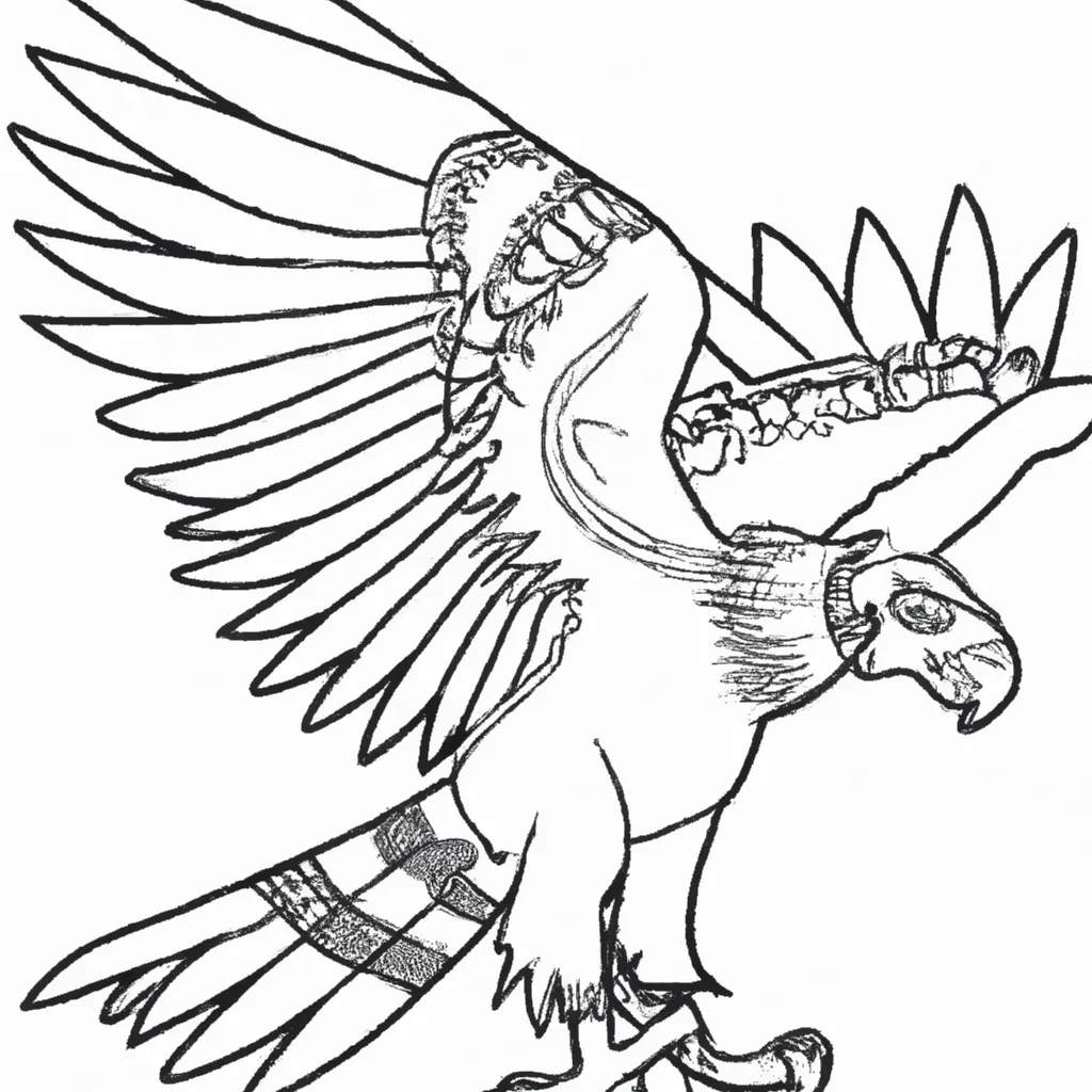 7 Desenhos do Mascote Gavião para Imprimir e Colorir!