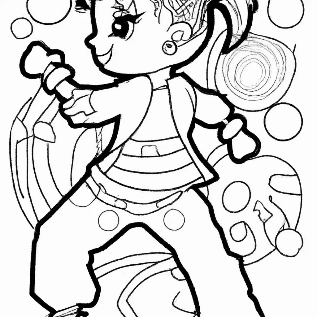 10 Desenhos de Street Dance para Imprimir e Colorir.