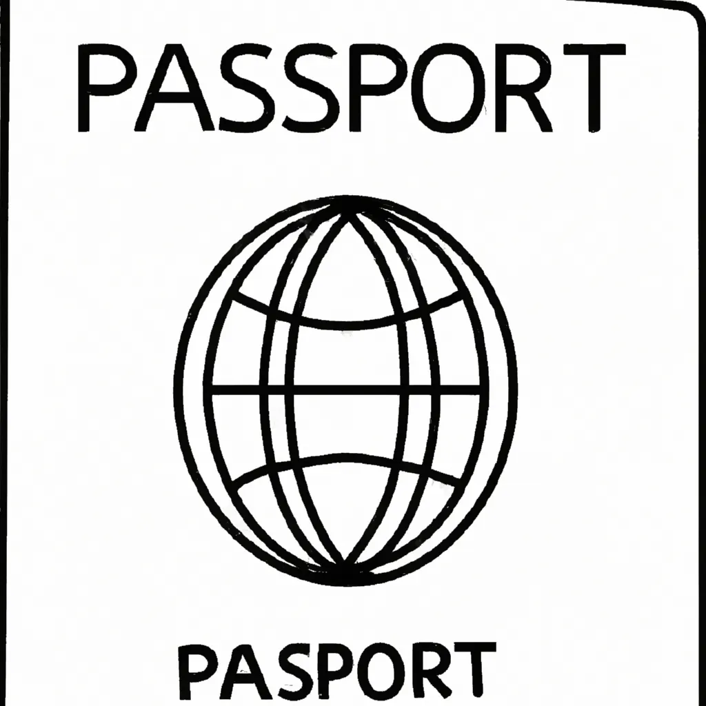 7 Desenhos de Passaporte para Imprimir e Colorir