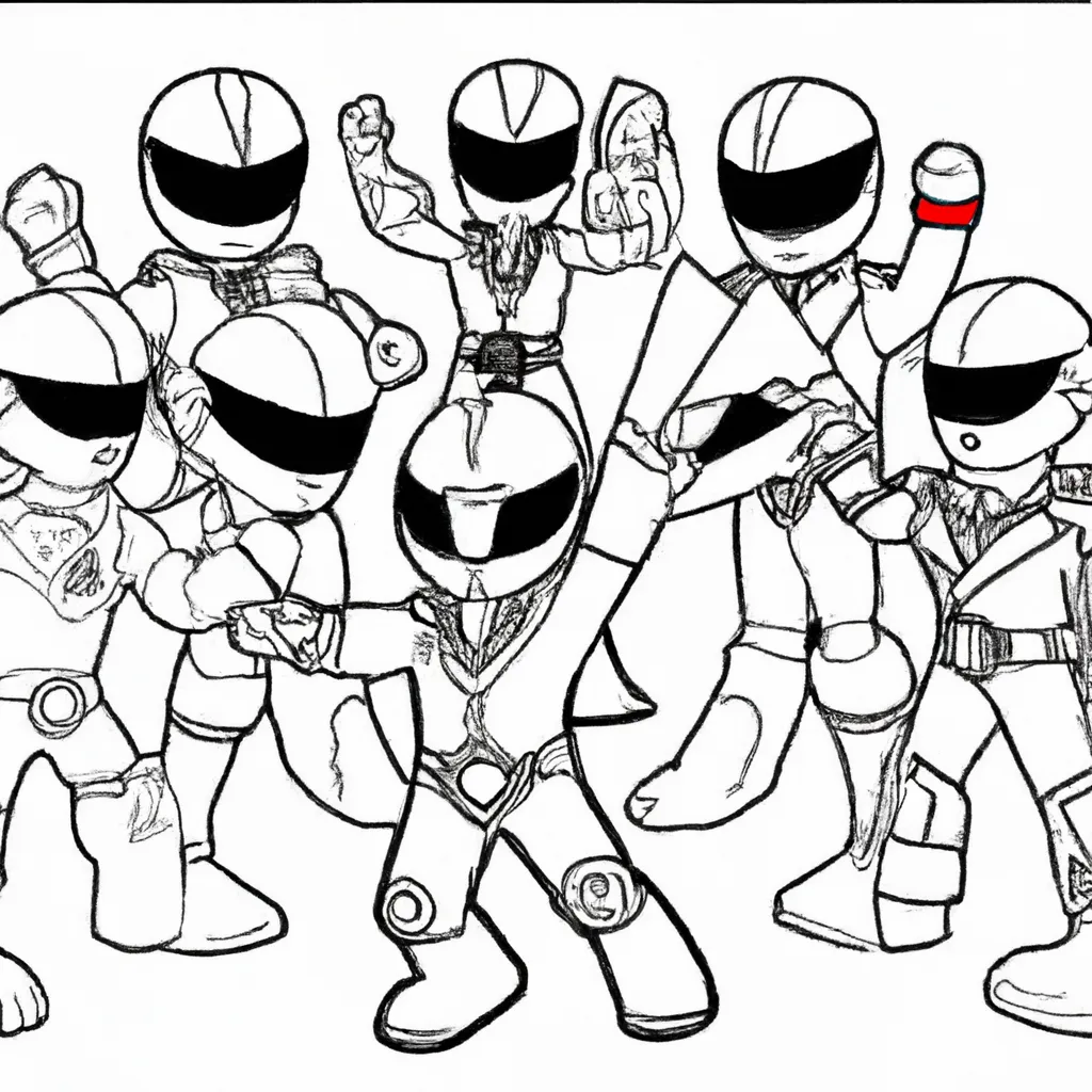 5 Incríveis Desenhos dos Power Rangers para Imprimir e Colorir!
