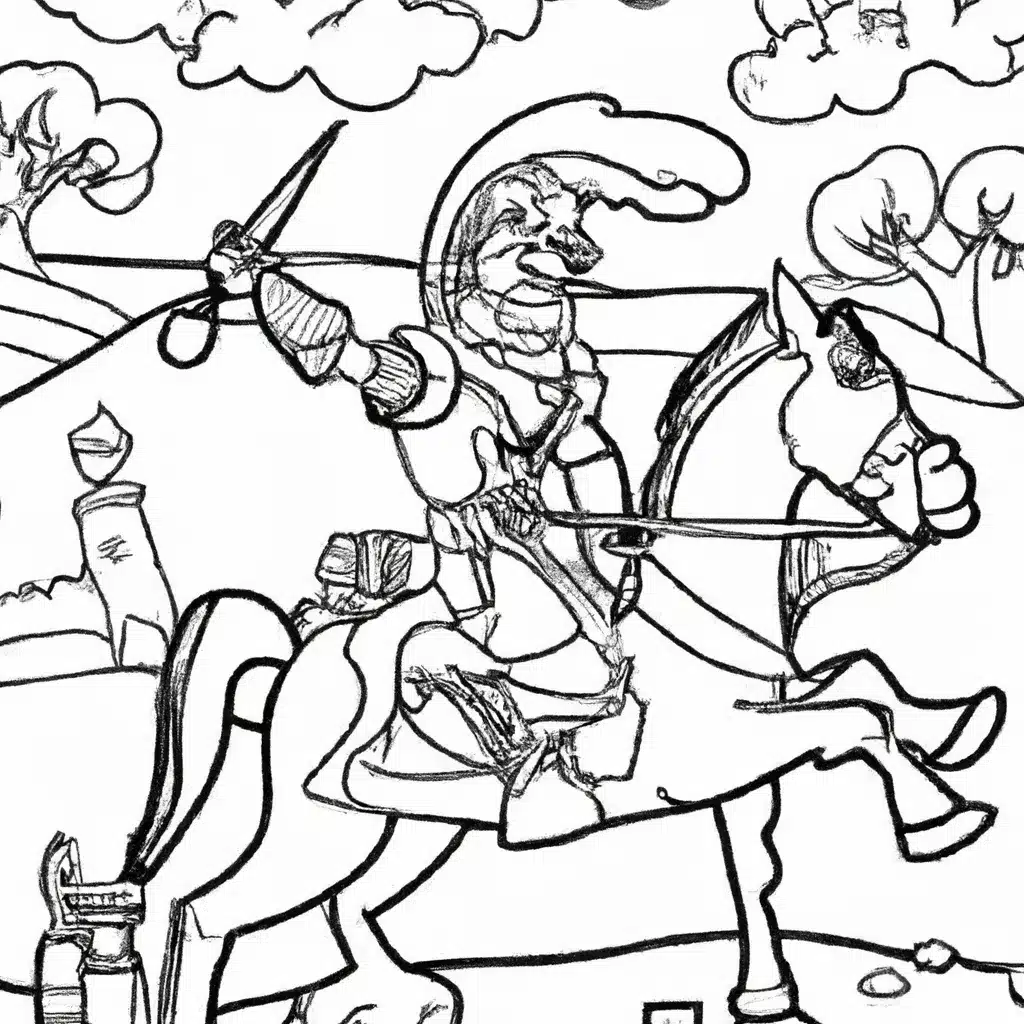 10 Incríveis Desenhos de Quixote para Imprimir e Colorir!