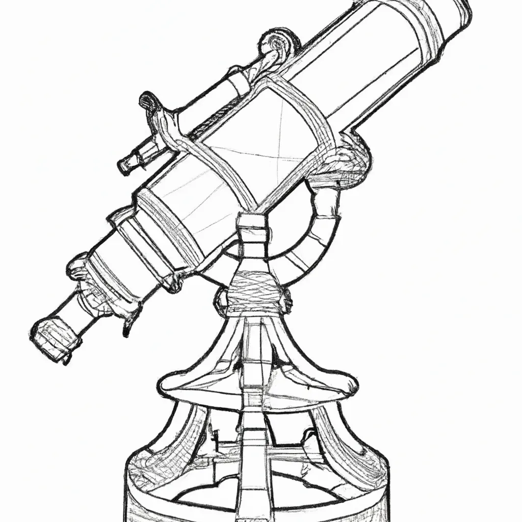 Magia do Telescópio Antigo: Desenhos para Imprimir e Colorir