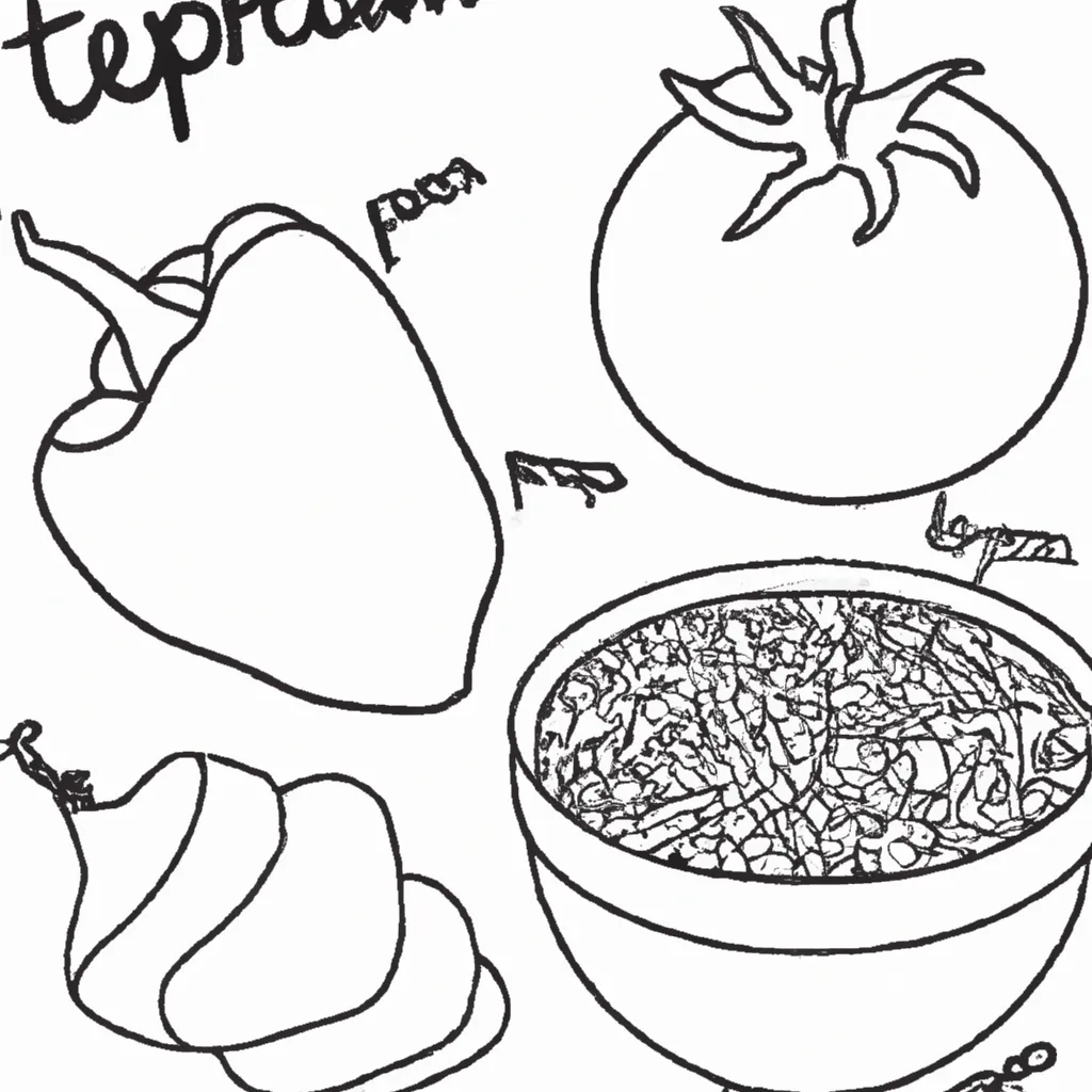 7 Desenhos de Temperos para Imprimir e Colorir