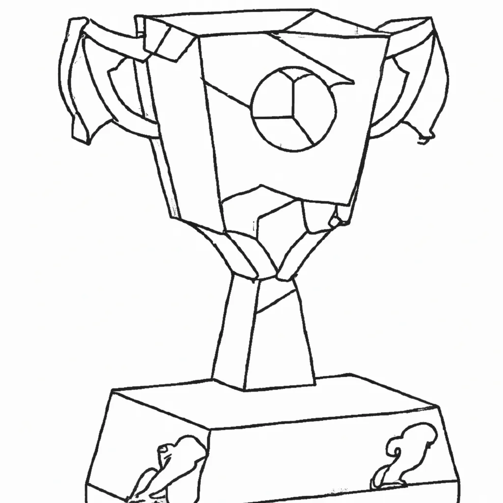 7 Desenhos de Troféu de Futebol para Imprimir e Colorir