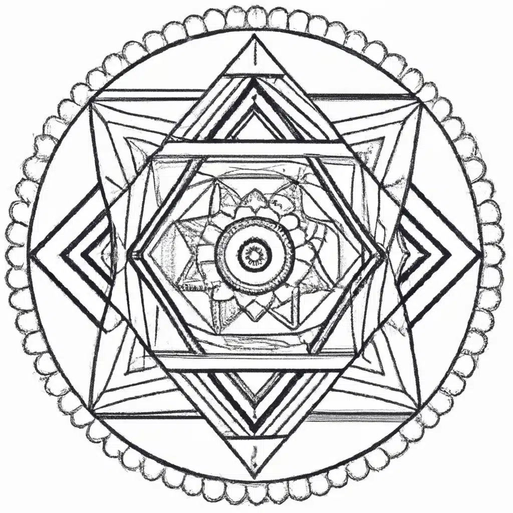 7 Mandalas Sri Yantra para Imprimir e Colorir