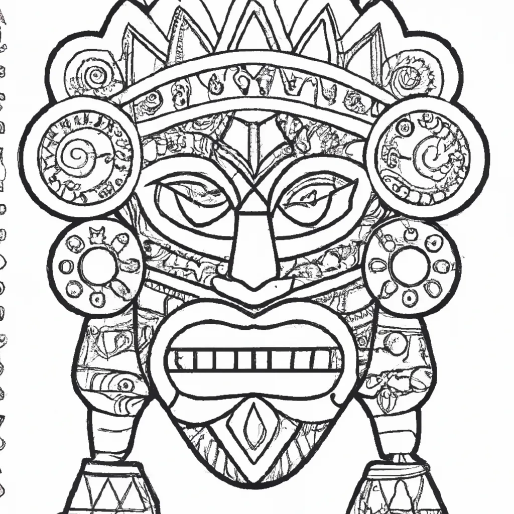 Descubra as Incríveis Máscaras dos Incas para Imprimir e Colorir!