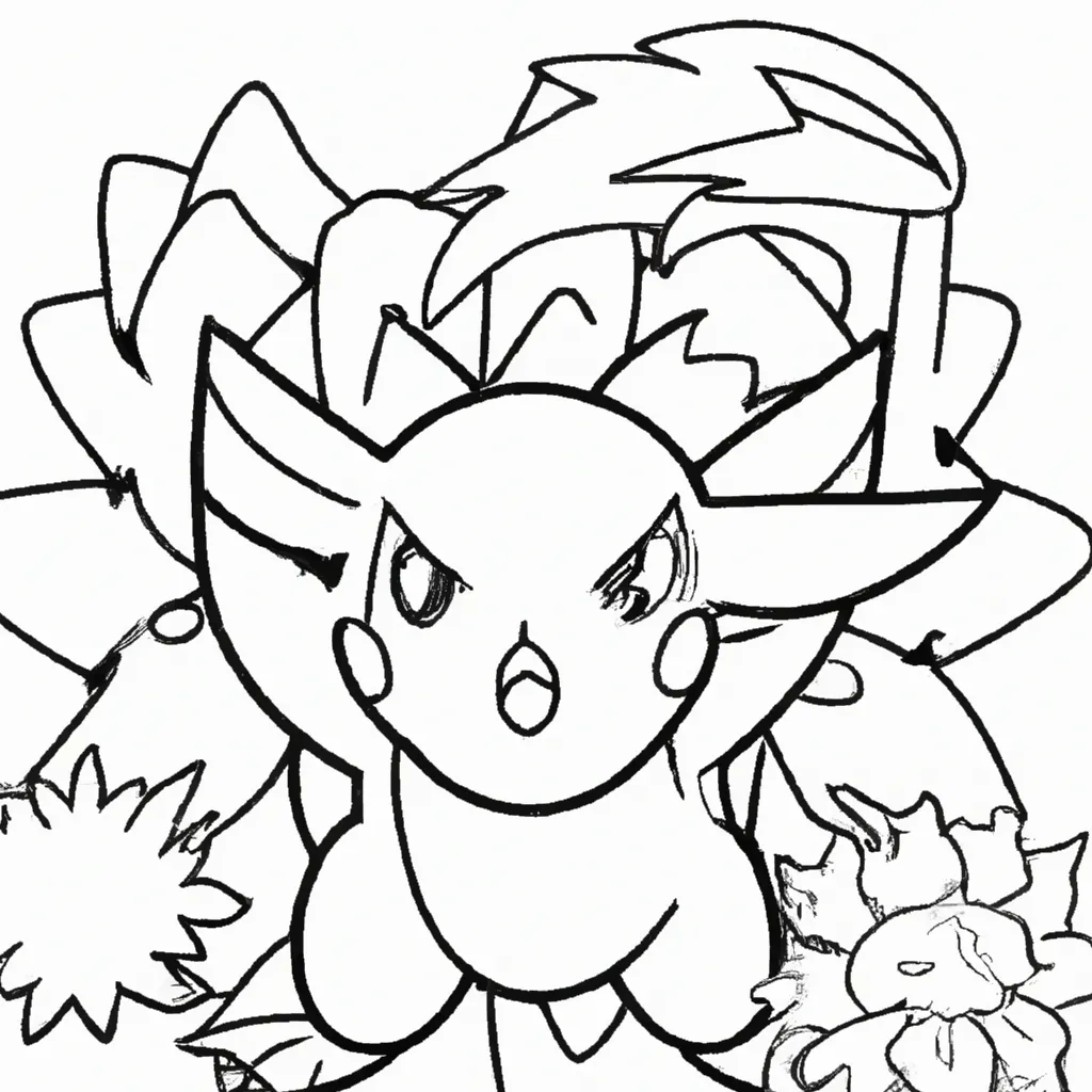 7 Desenhos de Pokémon Florges para Imprimir e Colorir