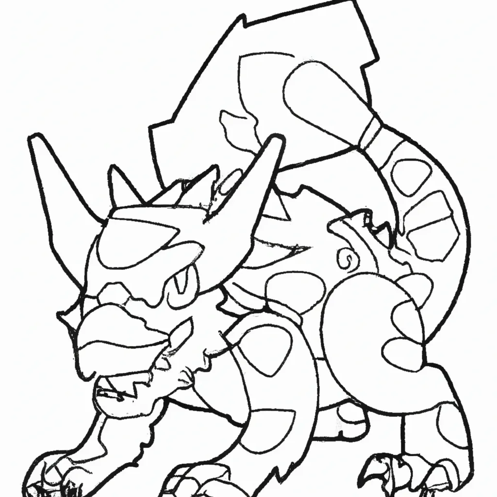 10 Desenhos de Thundurus Pokemon para Imprimir e Colorir