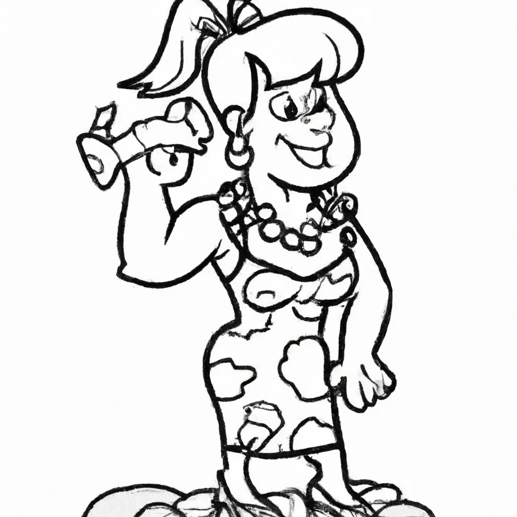 Wilma Flintstone: Desenhos para Imprimir e Colorir