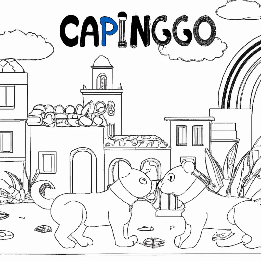 Caninópolis: Desenhos para Imprimir e Colorir (Atividades)