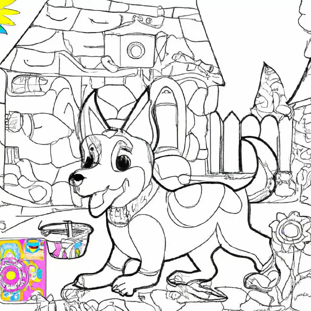 Caninópolis: Desenhos para Imprimir e Colorir (Atividades)