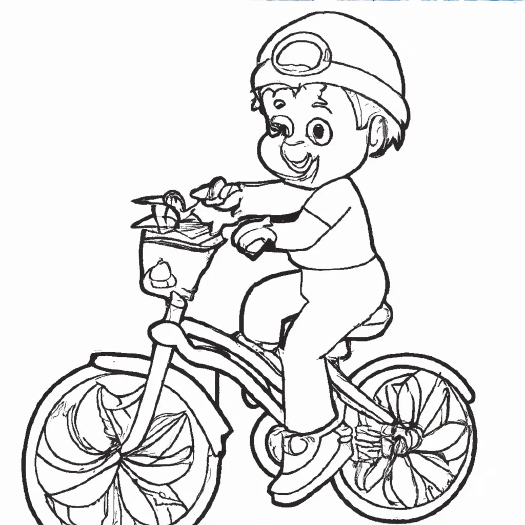 Desenhos GRÁTIS de Pessoa Andando de Bicicleta para Imprimir e Colorir ...