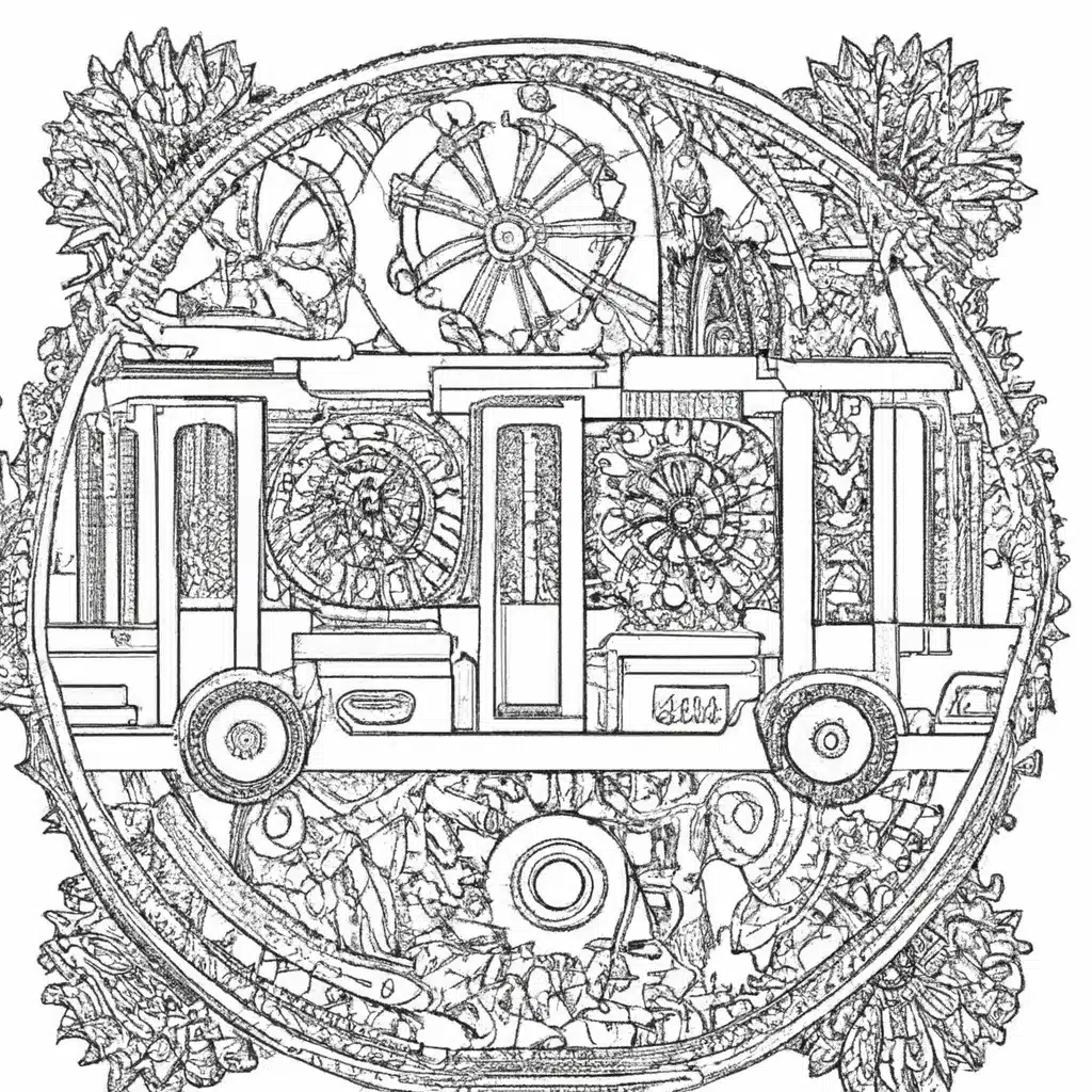 Explore a Criatividade com Mandala de Transportes