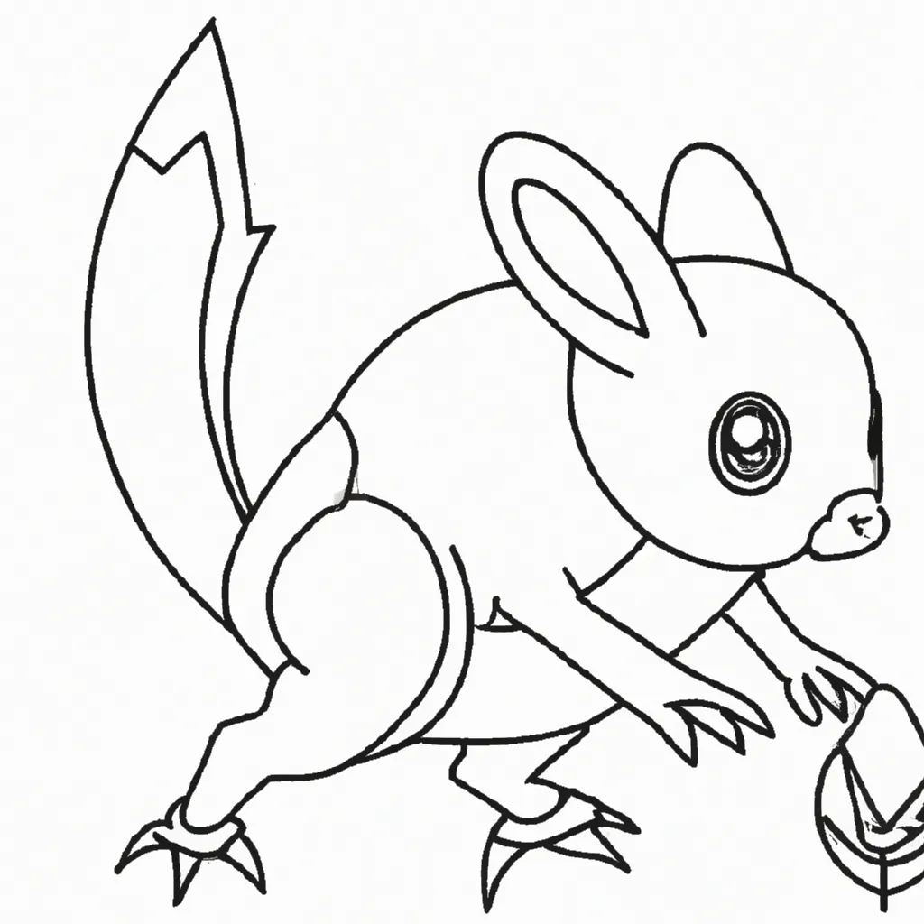 7 Desenhos de Pokémon Sentret para Imprimir e Colorir