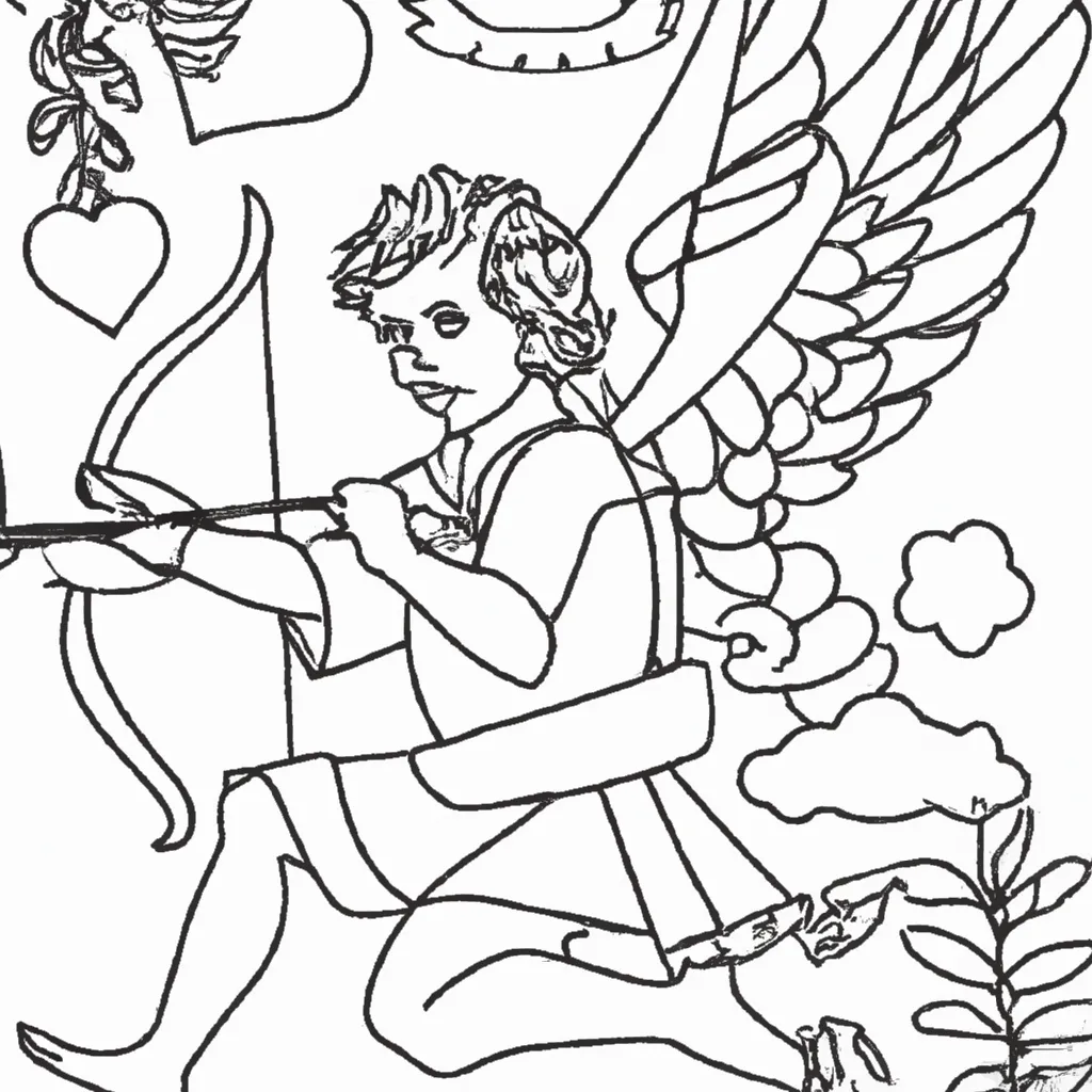 10 Desenhos Românticos de São Valentim para Imprimir e Colorir